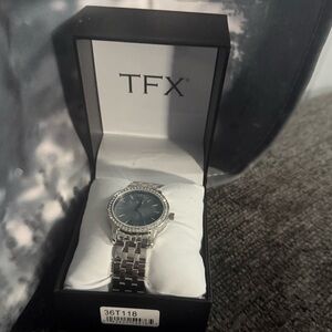 Bulova | Accessories | Nwt Womens Tfx By Bulova Silver Crystal Accent ...